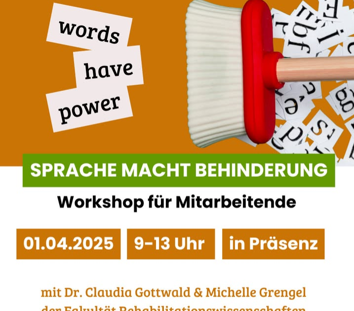 Workshop: Sprache macht Behinderung - Reha - TU Dortmund